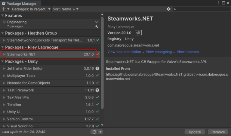 【Unity】NetcodeをSteamworksに対応させる