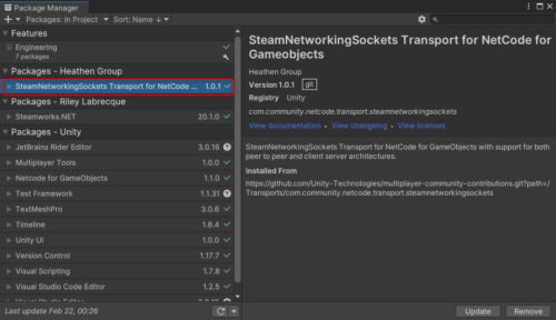 【Unity】NetcodeをSteamworksに対応させる