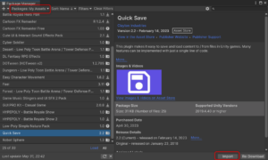 【Unity】無料アセット「QuickSave」を使ったセーブ機能の作り方
